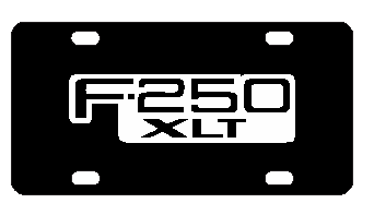 Ford F250 XLT License Plate – Custom Creations