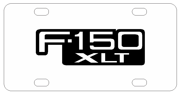 Ford F150 XLT License Plate – Custom Creations