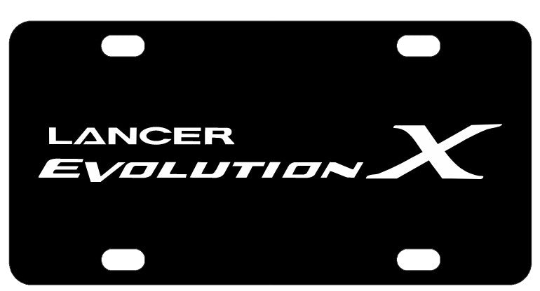 Mitsubishi Lancer Evolution X License Plate – Custom Creations