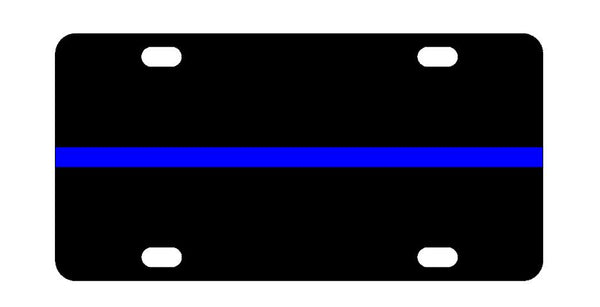Police Blue Line License Plate | Custom Creations