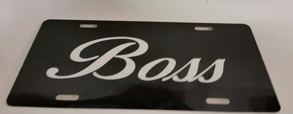 Boss License Plate | Custom Creations