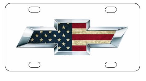 Chevy Logo Amerikansk Flagg