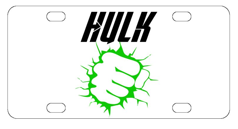 Hulk License Plate – Custom Creations
