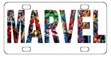 License Plates | Marvel | Custom Creations