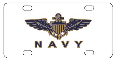 Navy License Plate | Custom Creations