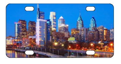 Philadelphia Skyline License Plate | Custom Creations