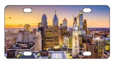 Philadelphia Skyline License Plate | Custom Creations