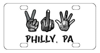 215 Philadelphia License Plate | Custom Creations
